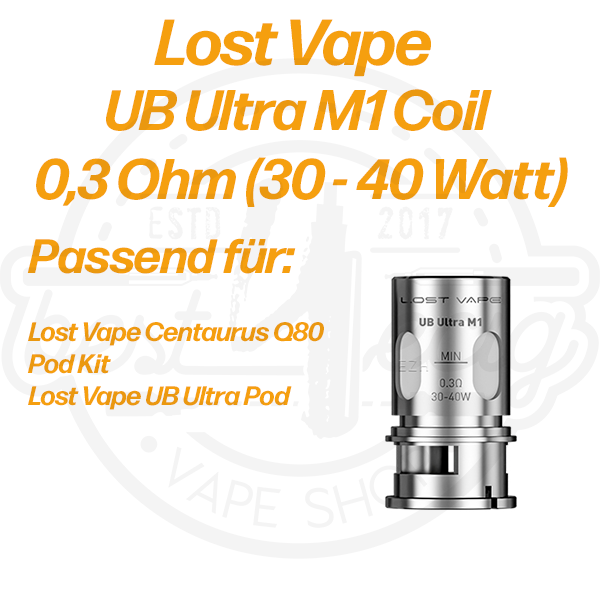 Lost Vape UB Ultra Coil | UB Ultra M1 Coil 0,3 Ohm | SW14820